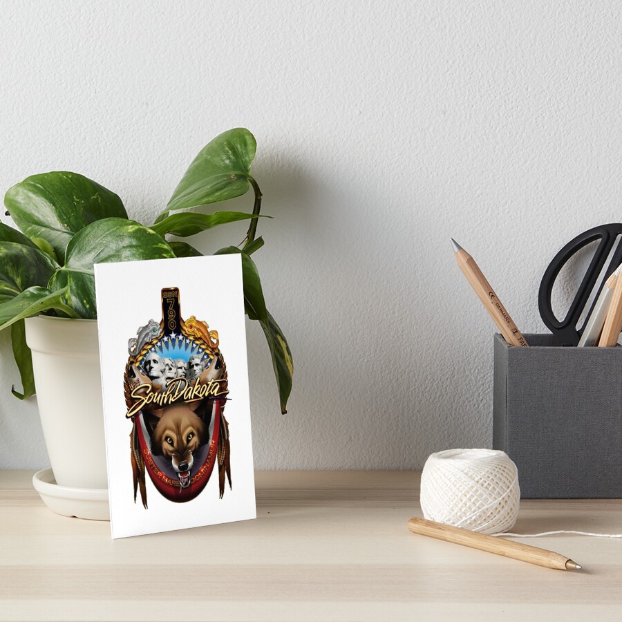 "Crest of the USS South Dakota, SSN-790" Art Board Print by ...