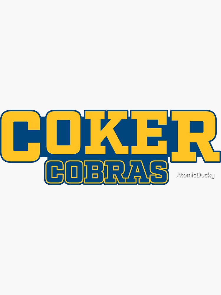 "Coker University Cobras Athletics" Sticker for Sale by AtomicDucky ...