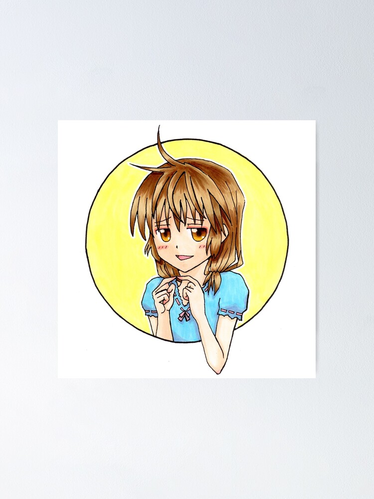 "Anime Expressions - Shy/Embarrassed" Poster by Leinwyss | Redbubble