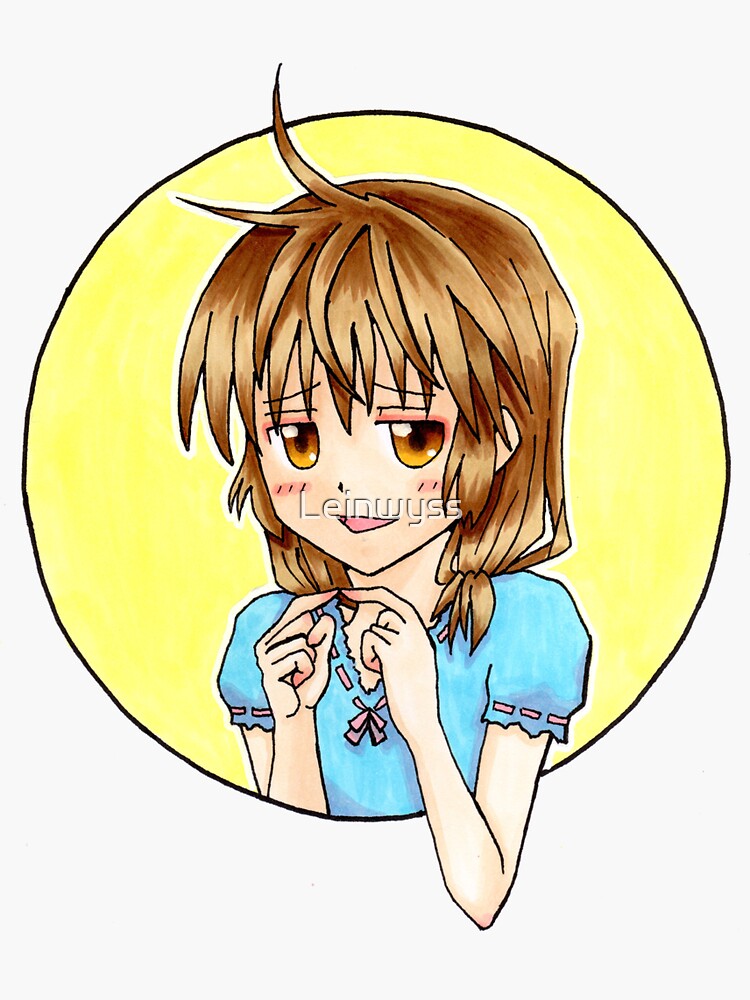 "Anime Expressions - Shy/Embarrassed" Sticker for Sale by Leinwyss ...