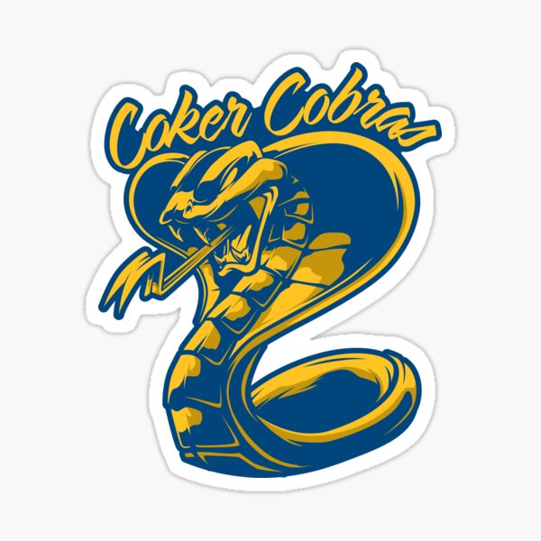 "Coker University Cobras" Sticker for Sale by AtomicDucky | Redbubble