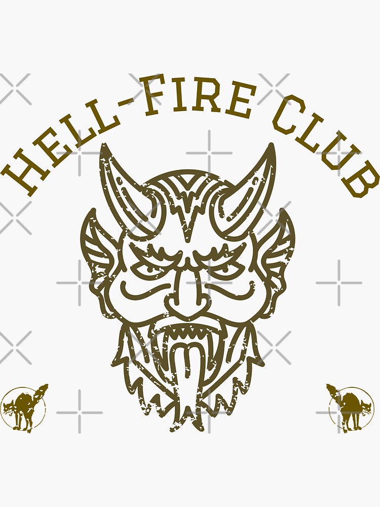"Hellfire Club" Sticker for Sale by Verbiage24 | Redbubble