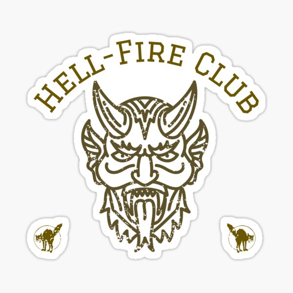 "Hellfire Club" Sticker for Sale by Verbiage24 | Redbubble