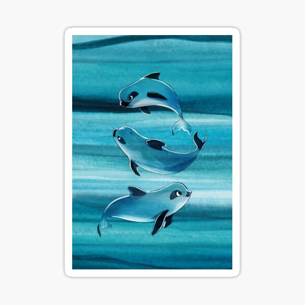 "Three Little Vaquitas" Sticker for Sale by Livishgate | Redbubble