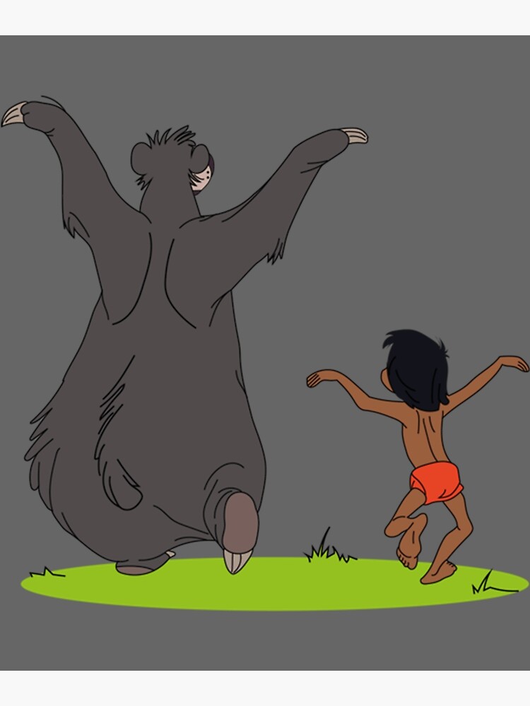 "Baloo and Mowgli" Poster for Sale by atishaChristian | Redbubble