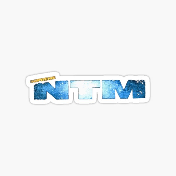 "SUPREME NTM band" Sticker for Sale by gatydar | Redbubble