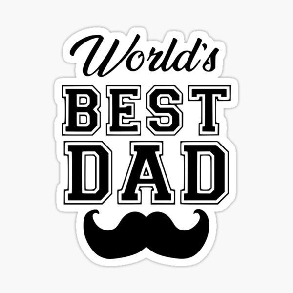 "World's Best Dad" Sticker for Sale by maximaminima | Redbubble