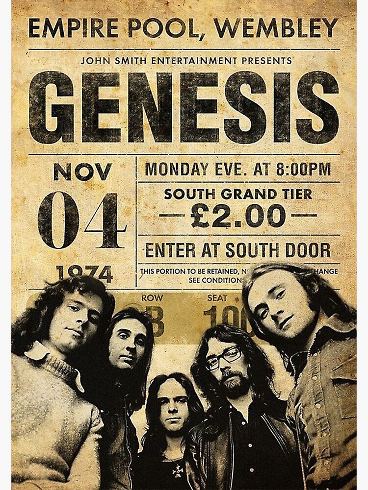 "Genesis Band classic poster " Poster for Sale by amoslemos | Redbubble
