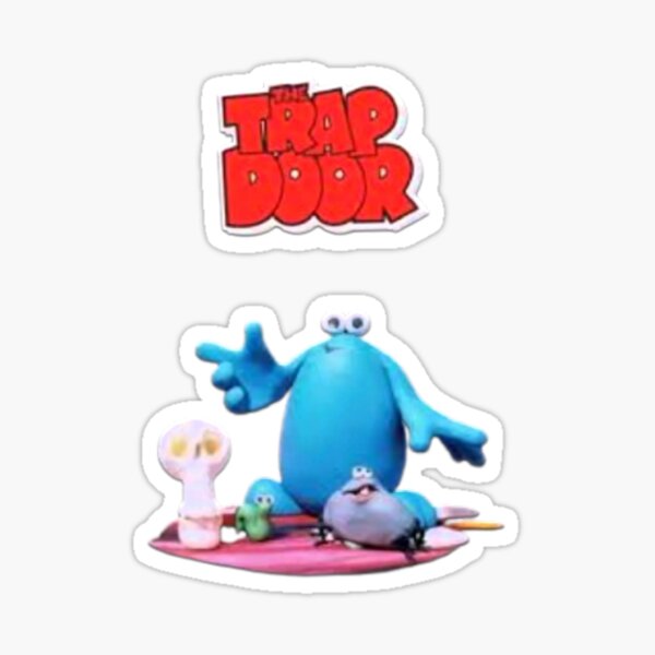 "Trap Door Cartoon 80s" Sticker for Sale by Alastair42 | Redbubble