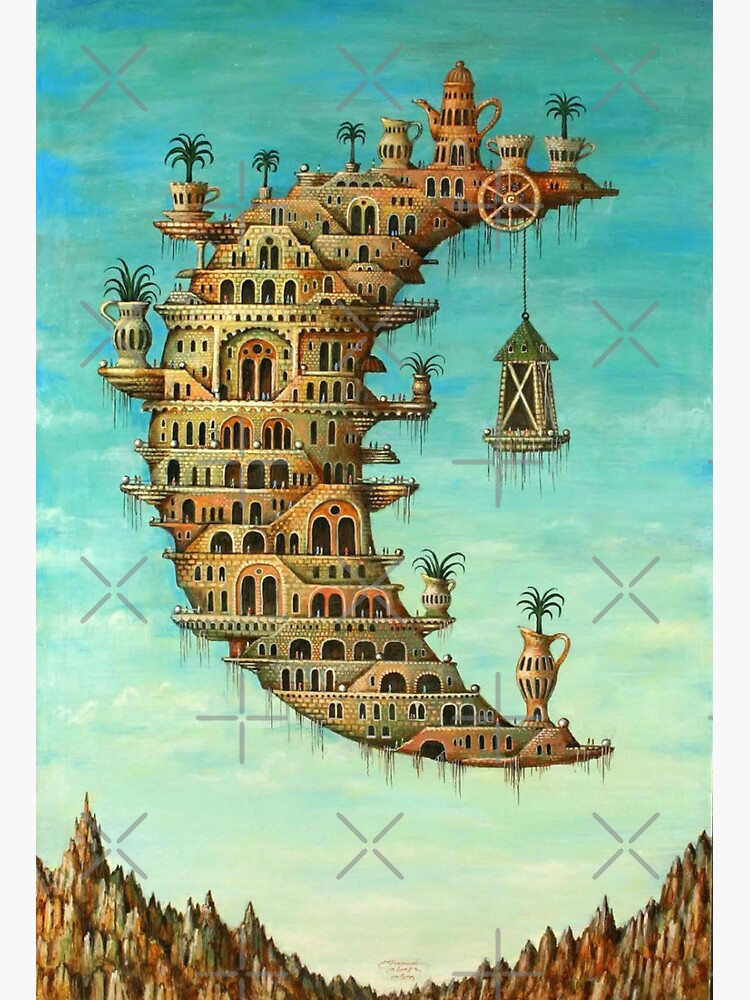 "Salvador Dali Living on The Moon" Art Board Print for Sale by ...