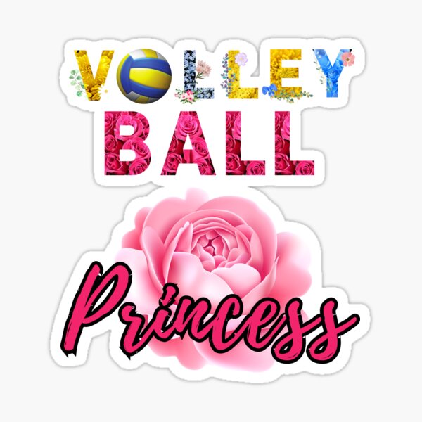 "Volleyball Girl - Volleyball Princess" Sticker for Sale by RomualdGR ...