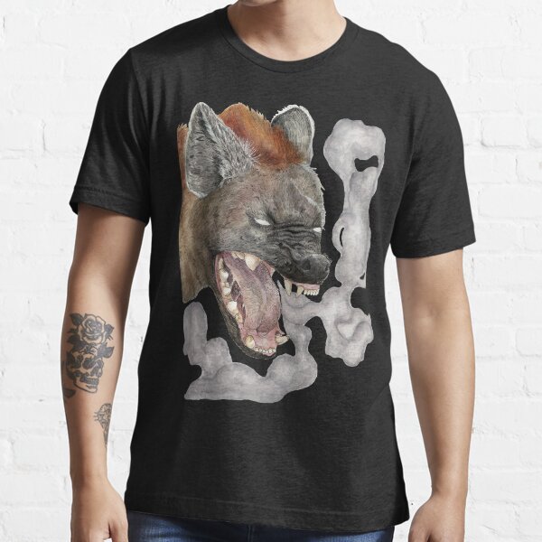 "Hyena smoke" T-shirt for Sale by HaThomasArt | Redbubble | hyena t ...