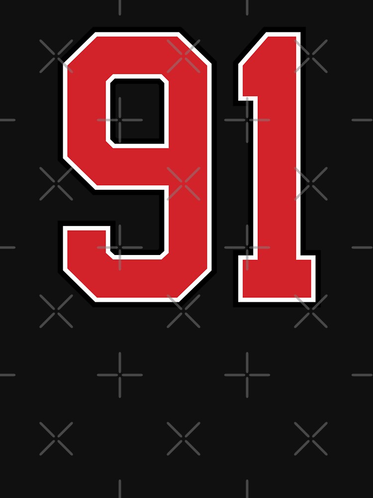 "Sports Number 91, red black color lucky sport ninety one" Lightweight ...
