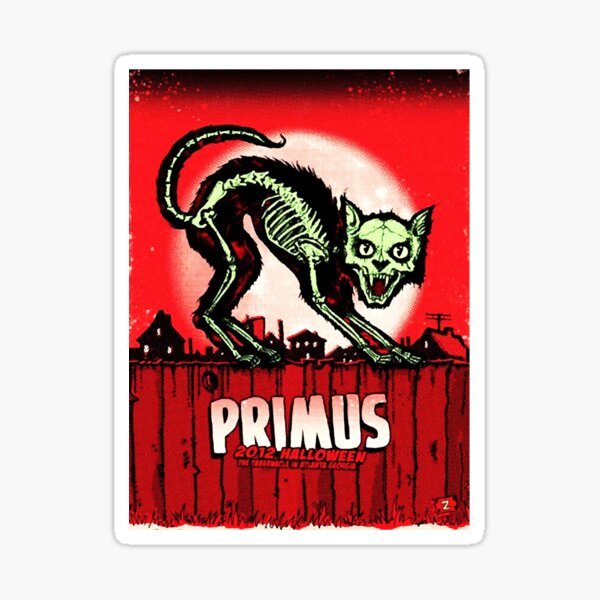 "Dark Red primus Rock Mens Womens" Sticker for Sale by SteffenOtt ...