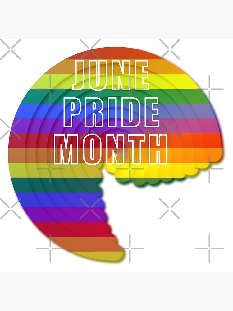"Rainbow Swirl, June Pride Month. LGBTQ THEME" Poster for Sale by ...