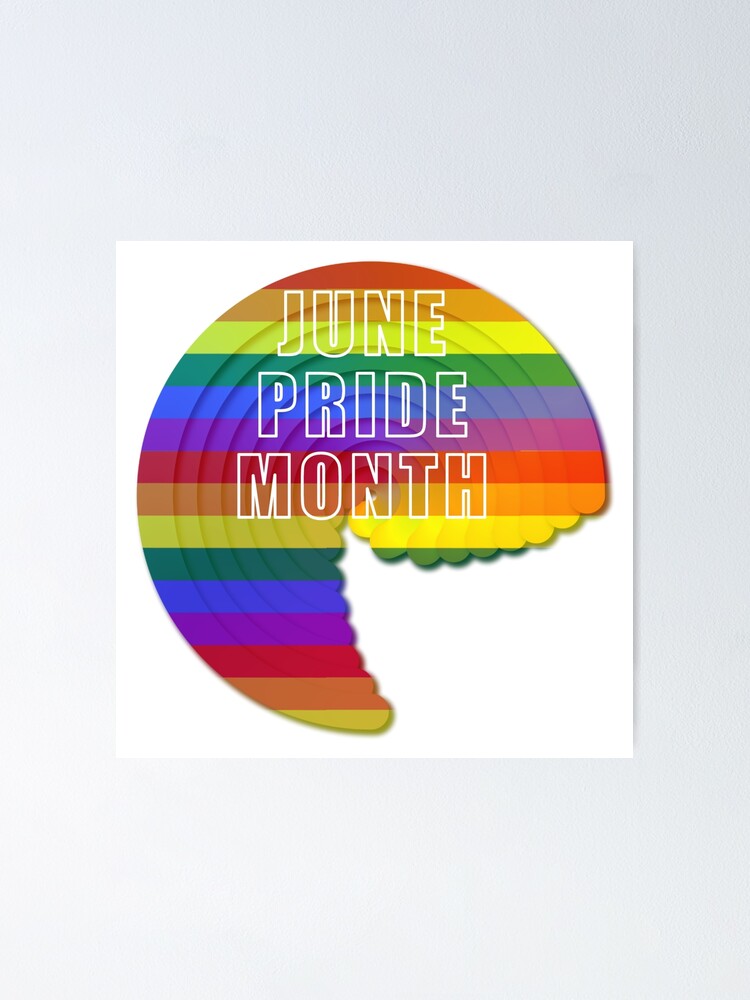 "Rainbow Swirl, June Pride Month. LGBTQ THEME" Poster for Sale by ...