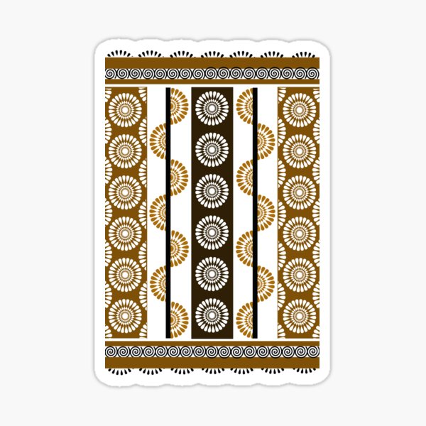 "Black and Brown - Beautiful trendy patterns" Sticker for Sale by ...