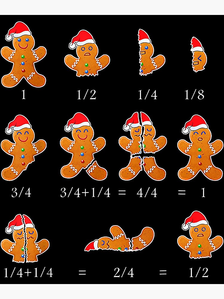 Póster «Ecuación del profesor de matemáticas Pan de jengibre con gorro ...