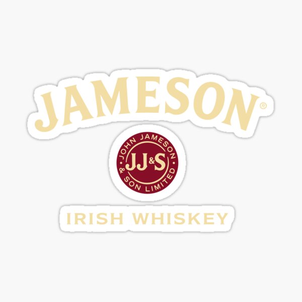 "Jameson Irish Whiskey Logo Generic " Sticker for Sale by EFMbydesign ...