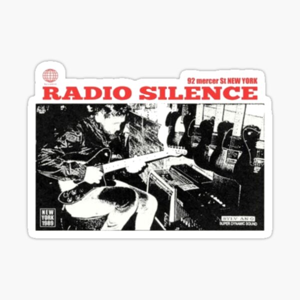 "radio silence" Sticker for Sale by VenusesMS | Redbubble