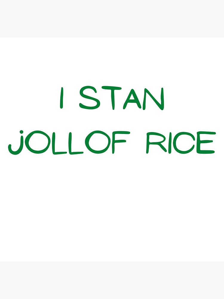 "Jollof rice" Sticker for Sale by Preeani | Redbubble