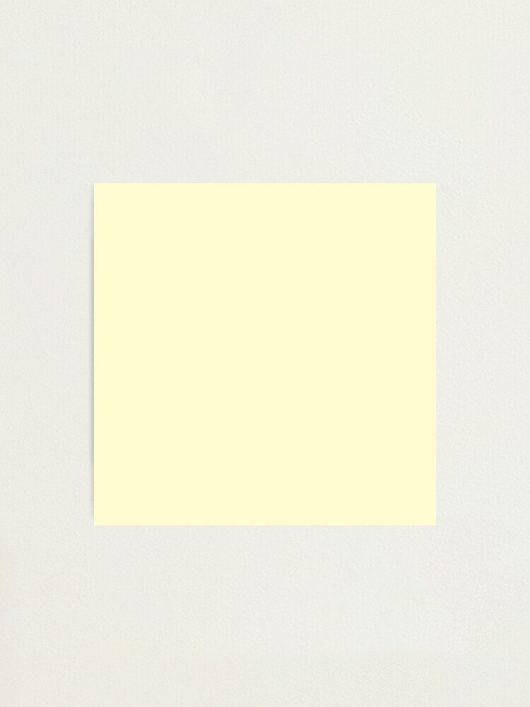 "Pastel Lemon Yellow Pale Soft Meringue Yellow Solid Color ...