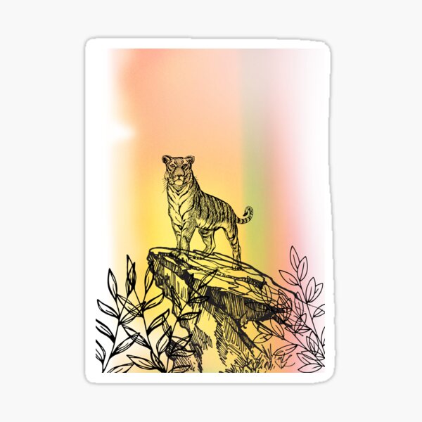 "Tiger Art" Sticker for Sale by Alexandar99 | Redbubble
