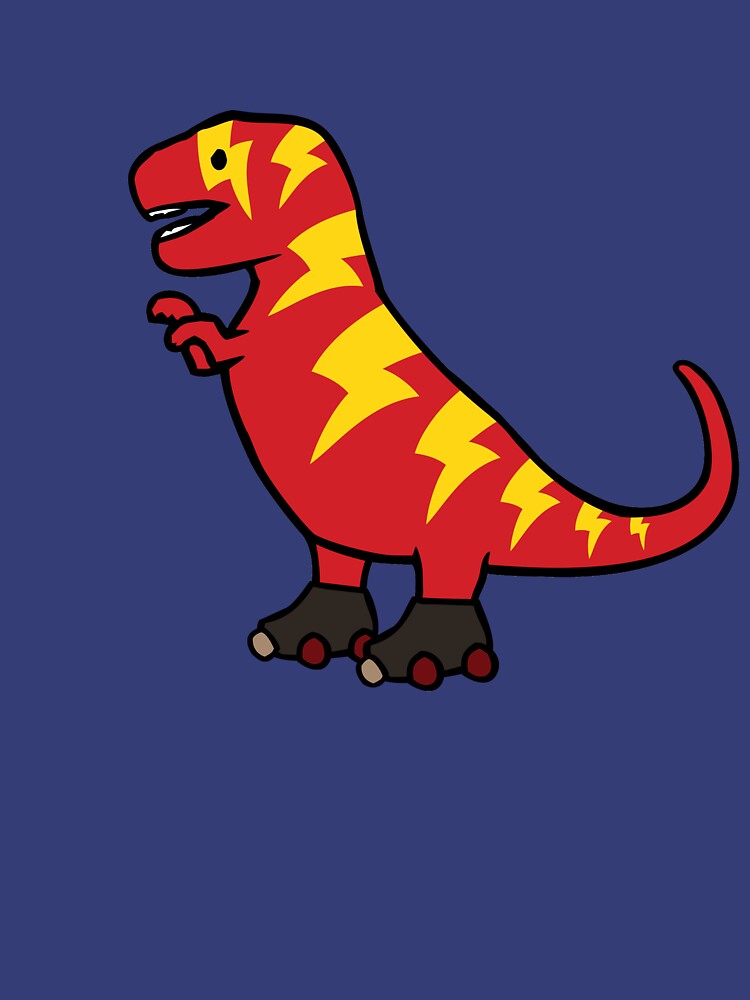 "Skater Lightning T-Rex" T-shirt for Sale by jezkemp | Redbubble | t ...