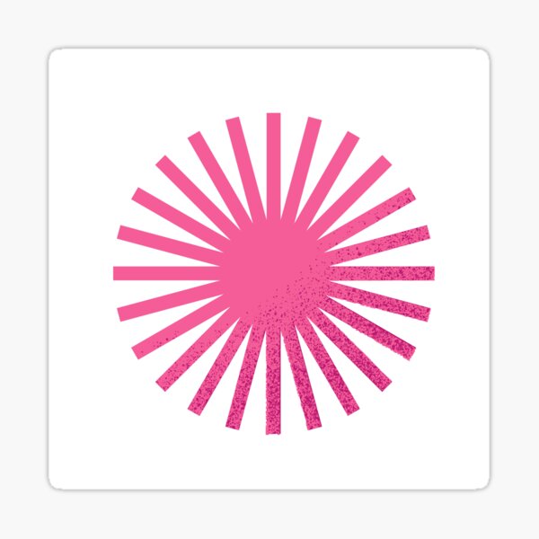 "Brutalist Sun Blaze" Sticker for Sale by Designnnn2021 | Redbubble