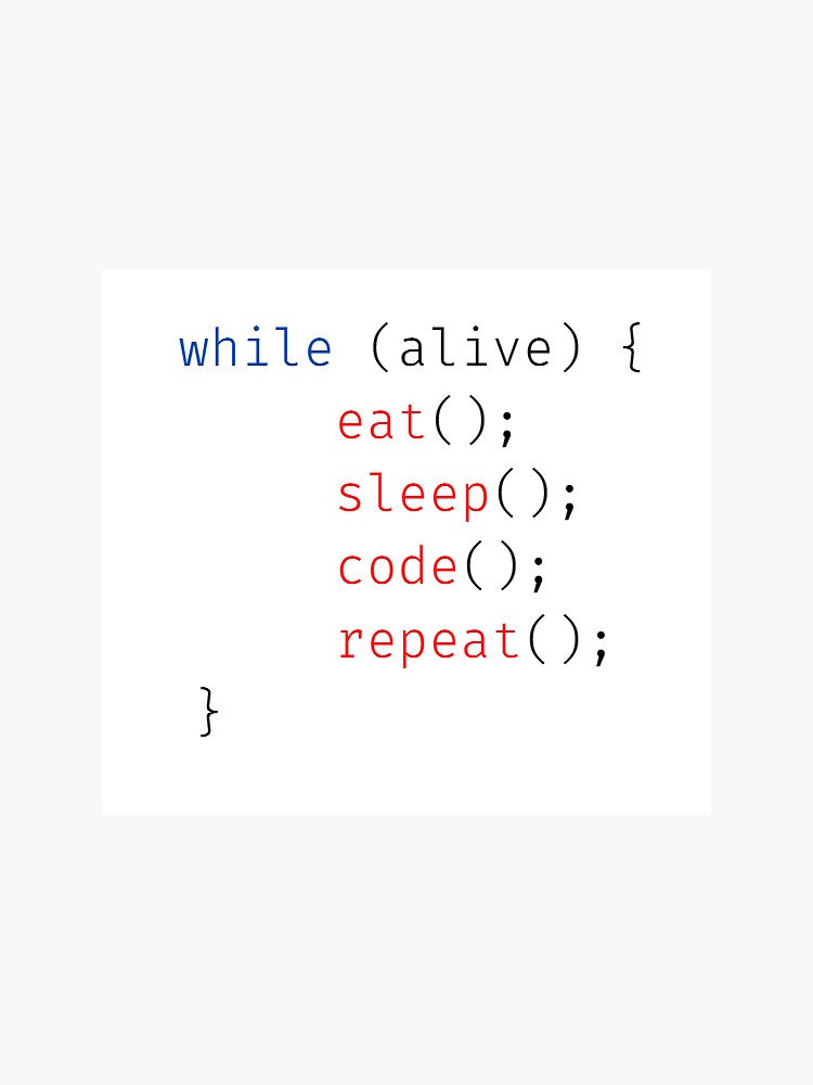 "A typical life of a coder" Sticker for Sale by Latheriel | Redbubble