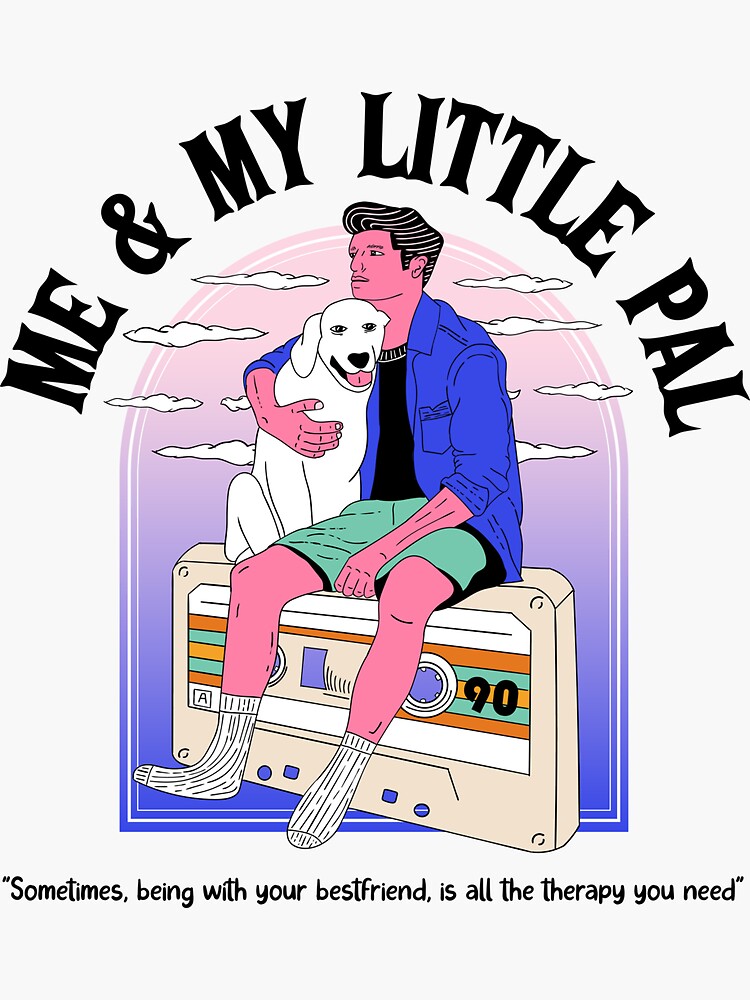 "Me and My Little Pal" Sticker for Sale by Eppaphoria | Redbubble