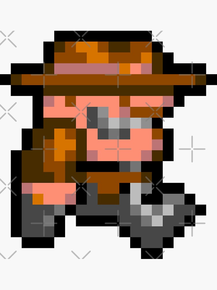 "Rick Dangerous video game sprite" Sticker for Sale by goatboyjr ...