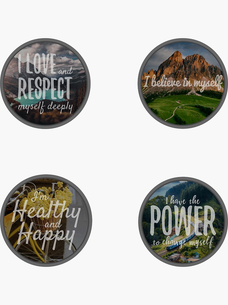 "Positive affirmations sticker pack | Inspirational & motivational ...