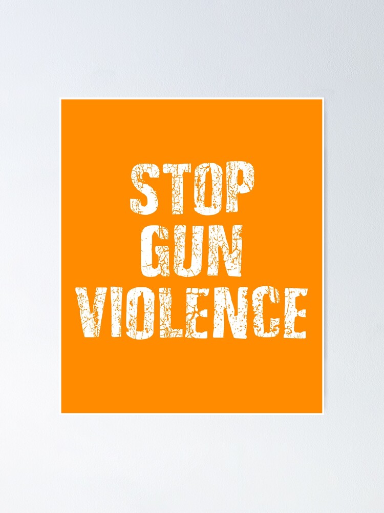 "STOP GUN VIOLENCE" Poster for Sale by ericthemagenta | Redbubble