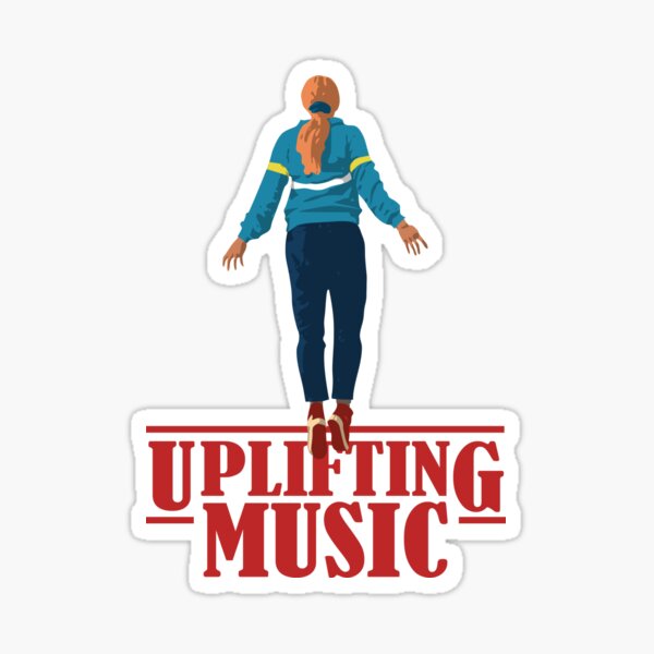 "Uplifting Music Things" Sticker for Sale by TKsuited | Redbubble
