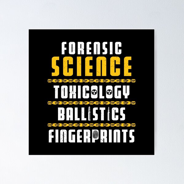 Forensic Science Occupation Posters for Sale | Redbubble