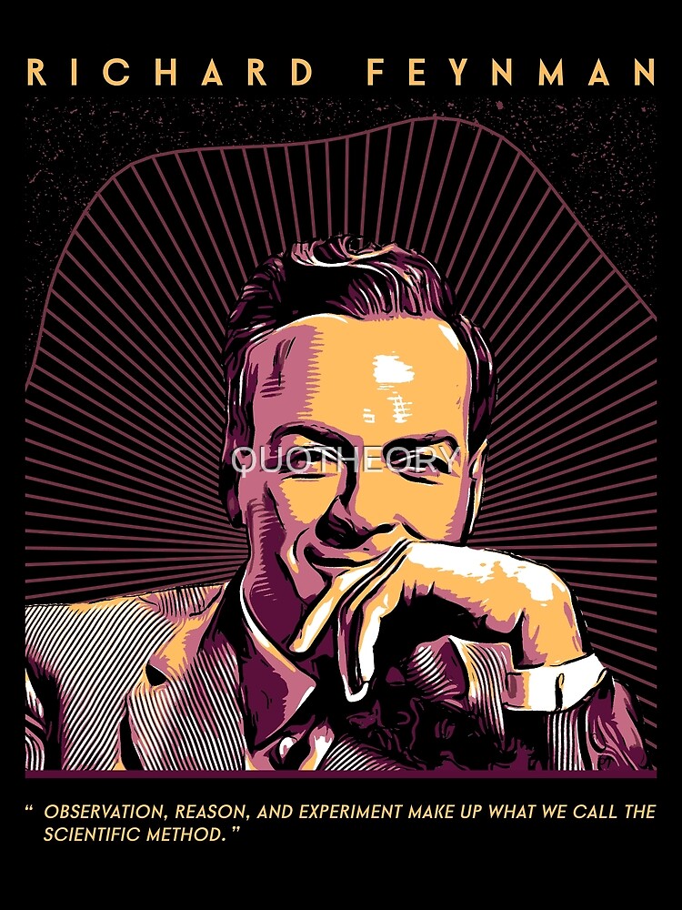 "PHYSICS - RICHARD FEYNMAN - Retrowave" Poster for Sale by QUOTHEORY ...
