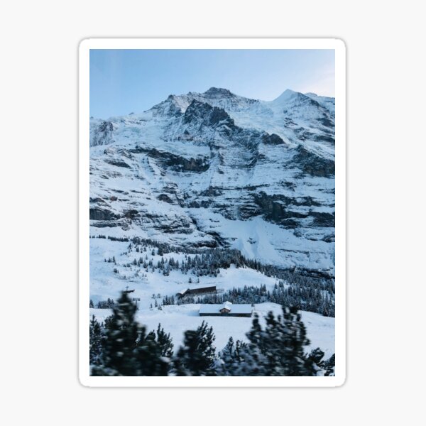 "Alps mountain view" Sticker for Sale by Scarfi | Redbubble