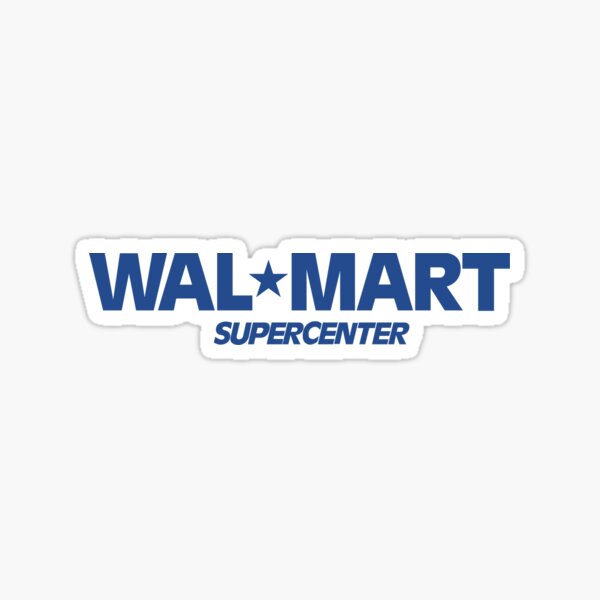 "Wal-Mart Supercenter" Sticker by samssmit | Redbubble