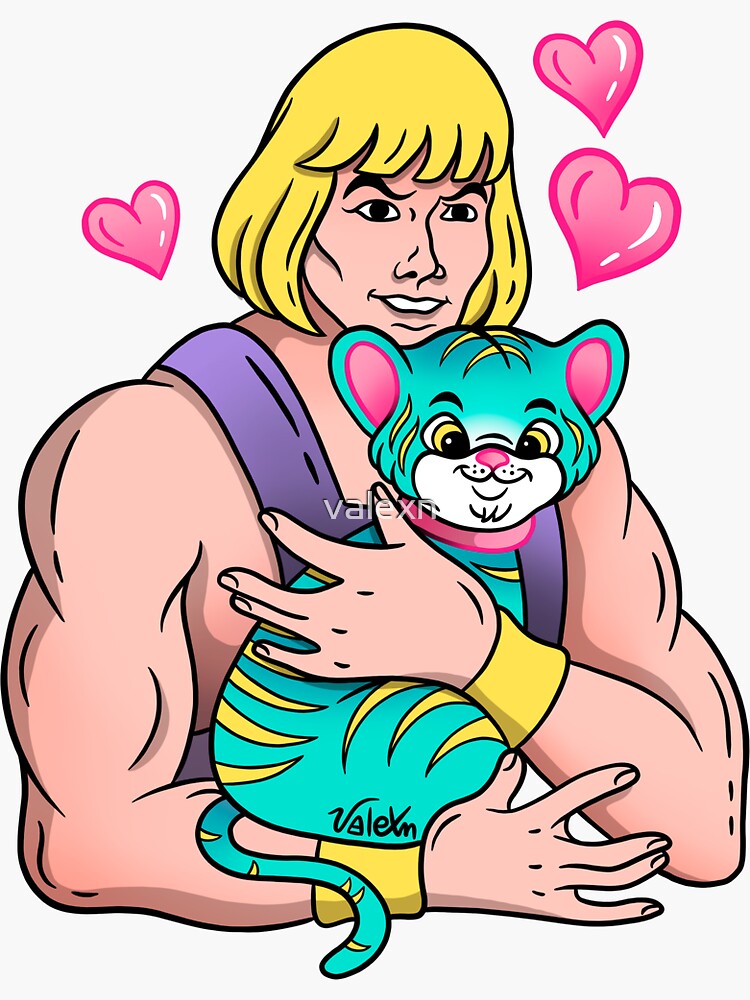 "He-man's Cat" Sticker for Sale by valexn | Redbubble