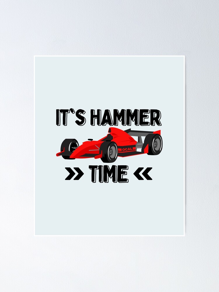 "Formula 1 - It's Hammer Time #44 Lewis Hamilton" Poster by Dip-Art ...