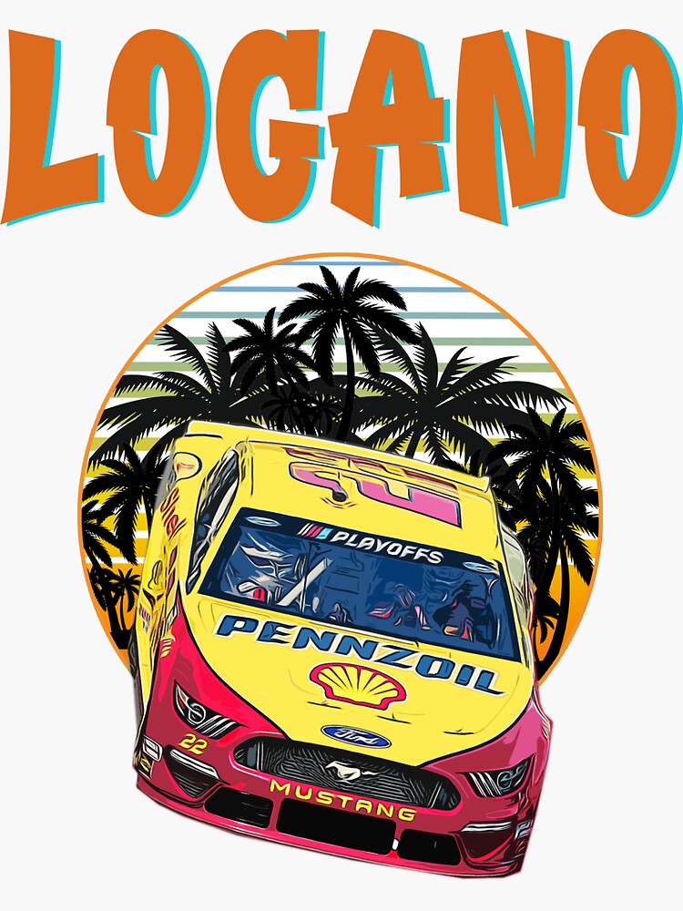 "Joey Logano Car" Sticker for Sale by Hariskinner | Redbubble
