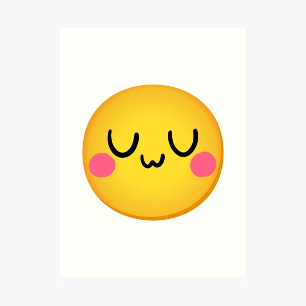 Hd Uwu Face Emoji Meme Art Print For Sale By Fomodesigns Redbubble