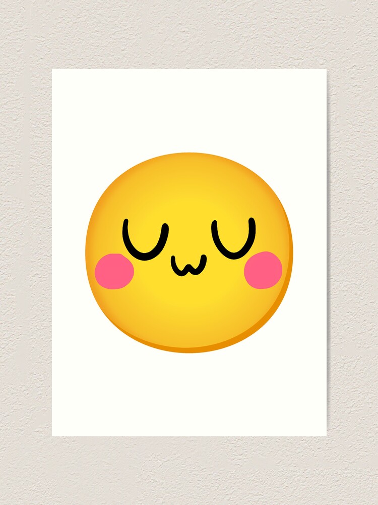 "HD UwU Face Emoji Meme" Art Print for Sale by fomodesigns | Redbubble