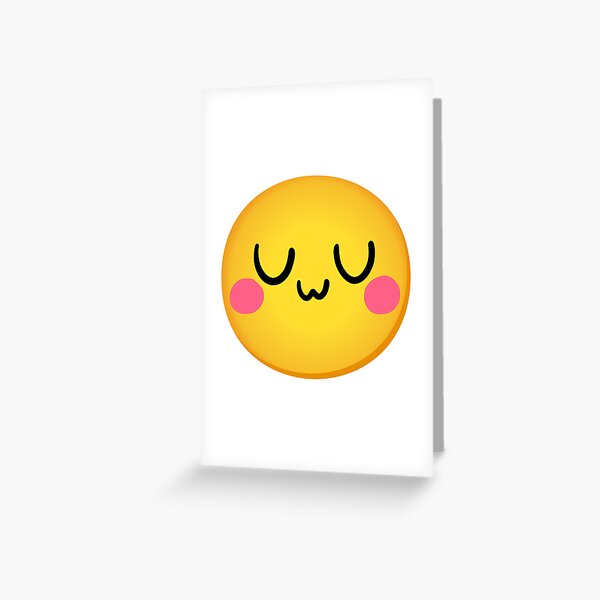 "HD UwU Face Emoji Meme" Greeting Card by fomodesigns | Redbubble