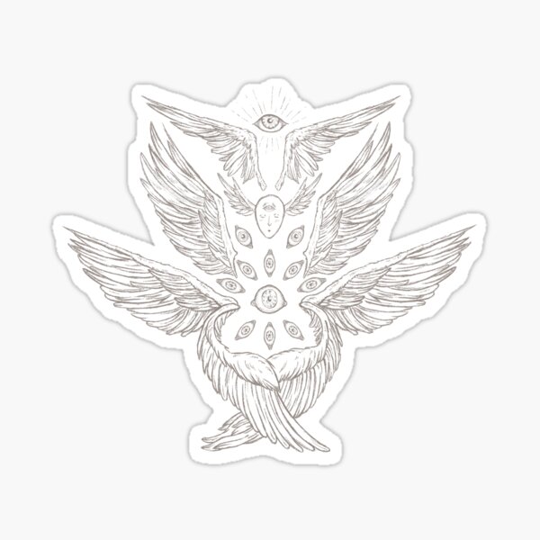 "Biblically accurate angel sticker " Sticker for Sale by DanaanArt111 ...
