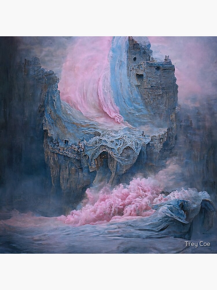 "Trans Pride Surreal Landscape Painting" Sticker for Sale by TreyCoe ...