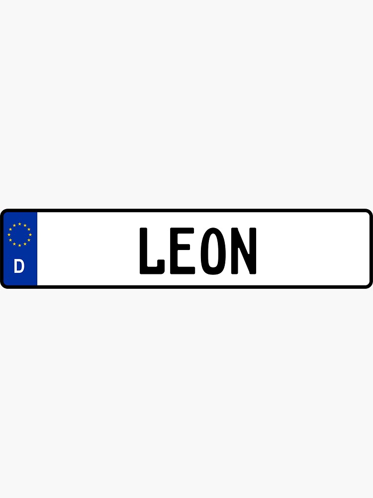 "German License Plate Leo" Sticker for Sale by custom-plates | Redbubble