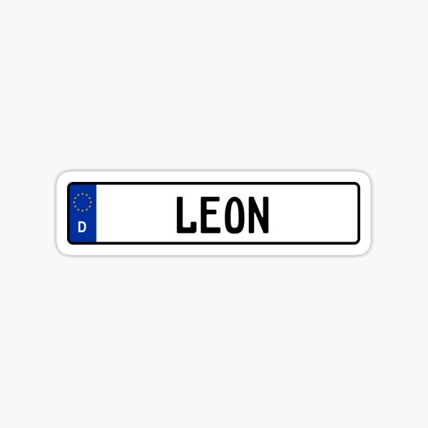 "German License Plate Leo" Sticker for Sale by custom-plates | Redbubble