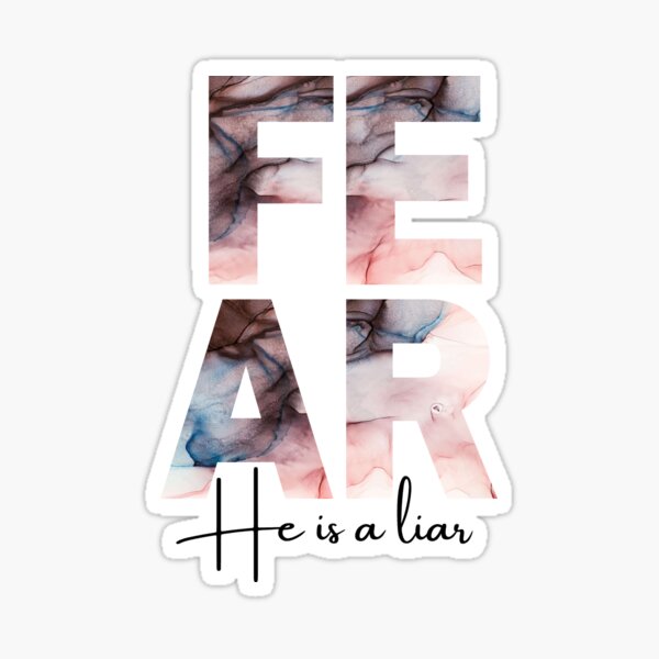 "Fear he is a liar" Sticker for Sale by LazyGirlDesign | Redbubble